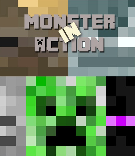 Monster In Action - Comic With Minecraft Theme | WEBTOON