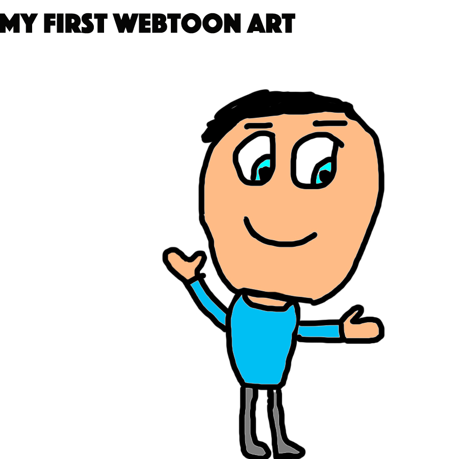 my first drawing (cringe) | WEBTOON