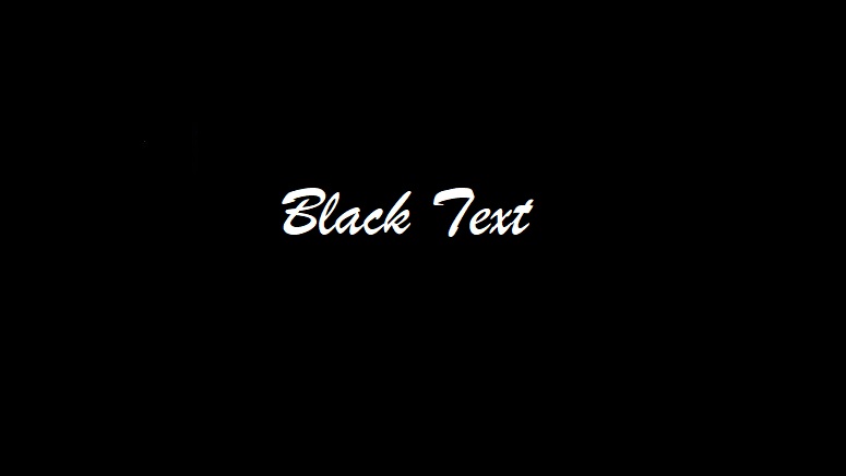 Black Text | WEBTOON