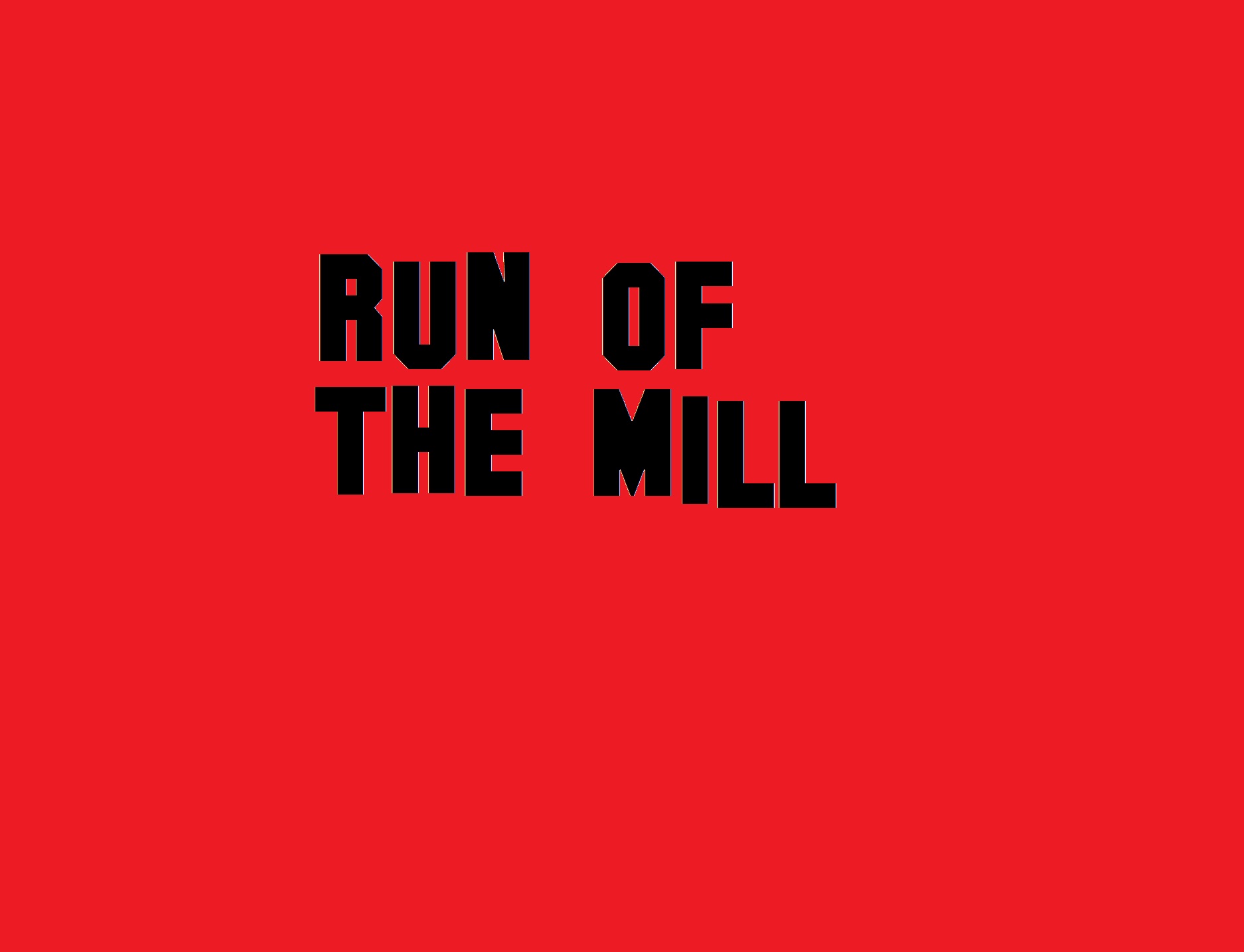 Run of the Mill | WEBTOON