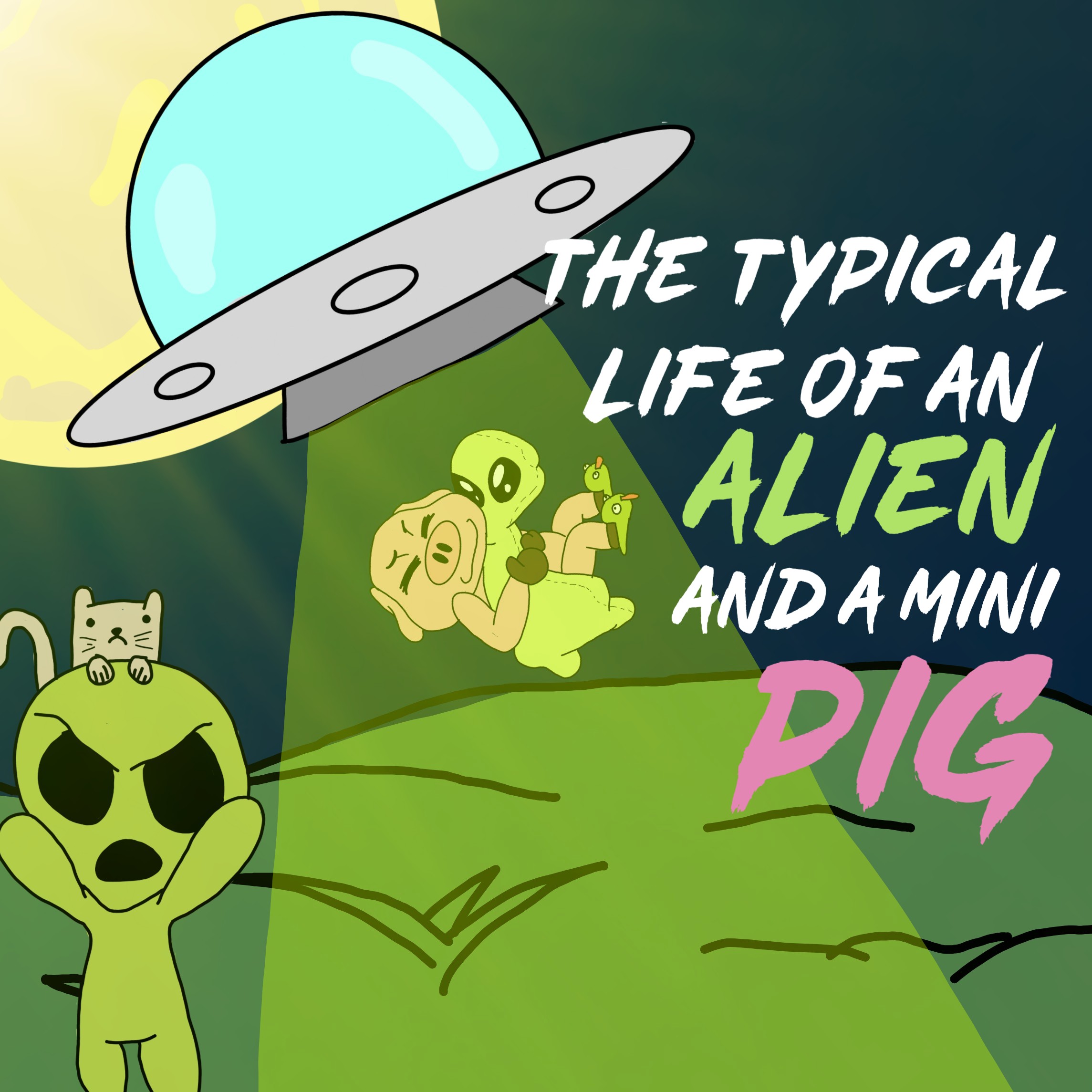 An alien and a mini pig | WEBTOON