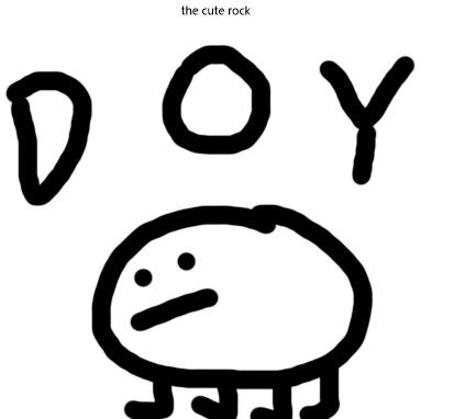Doy! (the cute rock) | WEBTOON