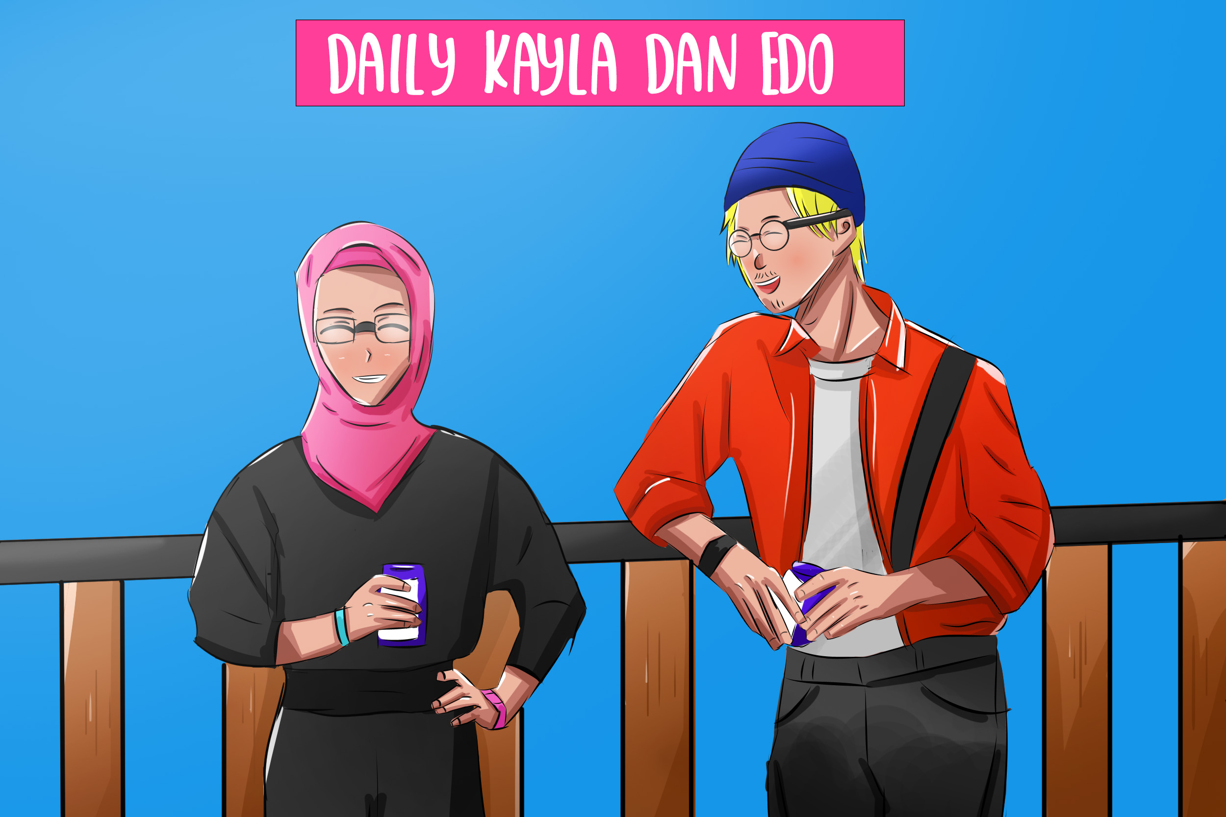 Daily kayla dan Edo | LINE WEBTOON