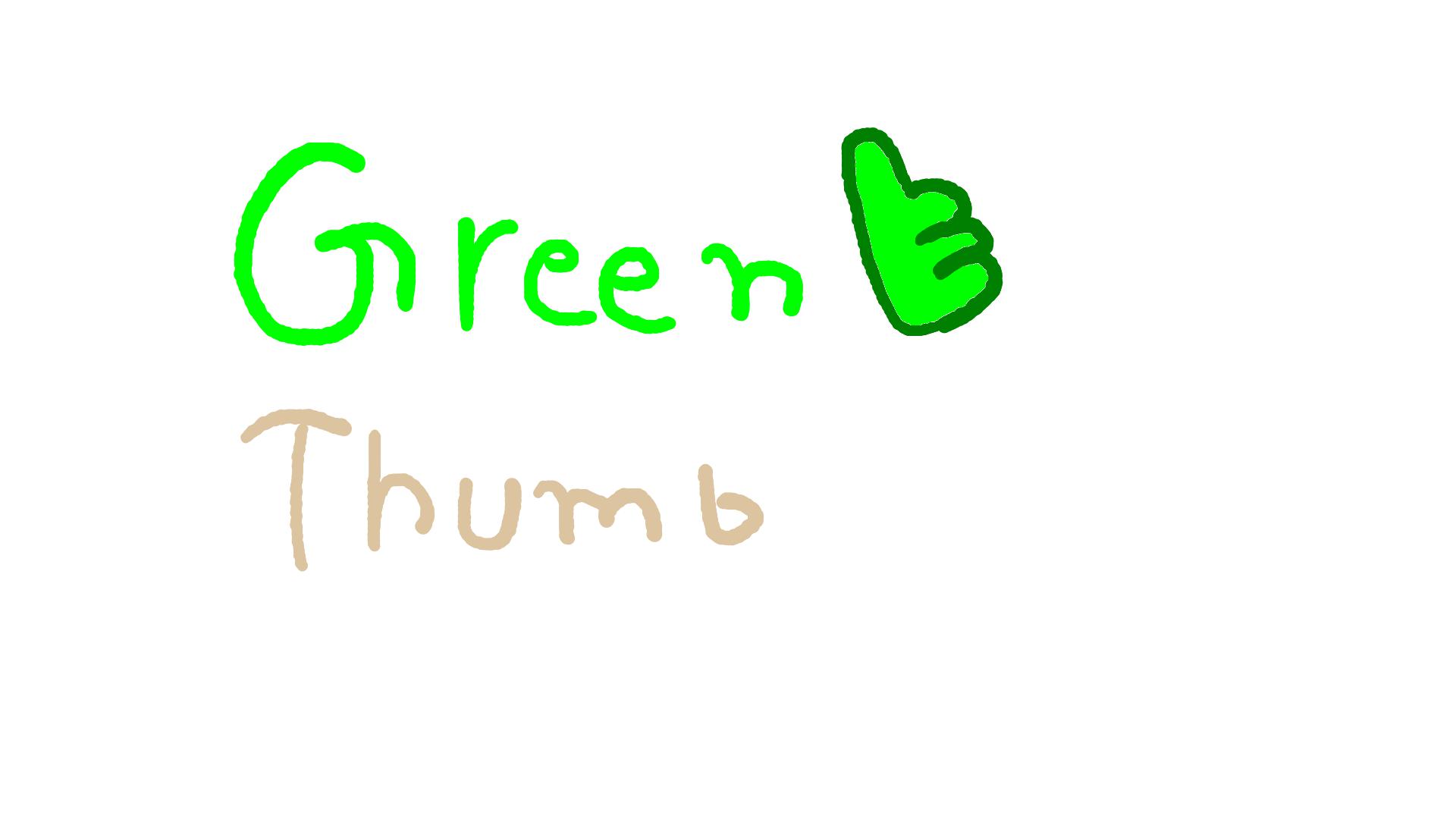 The green thumb | WEBTOON