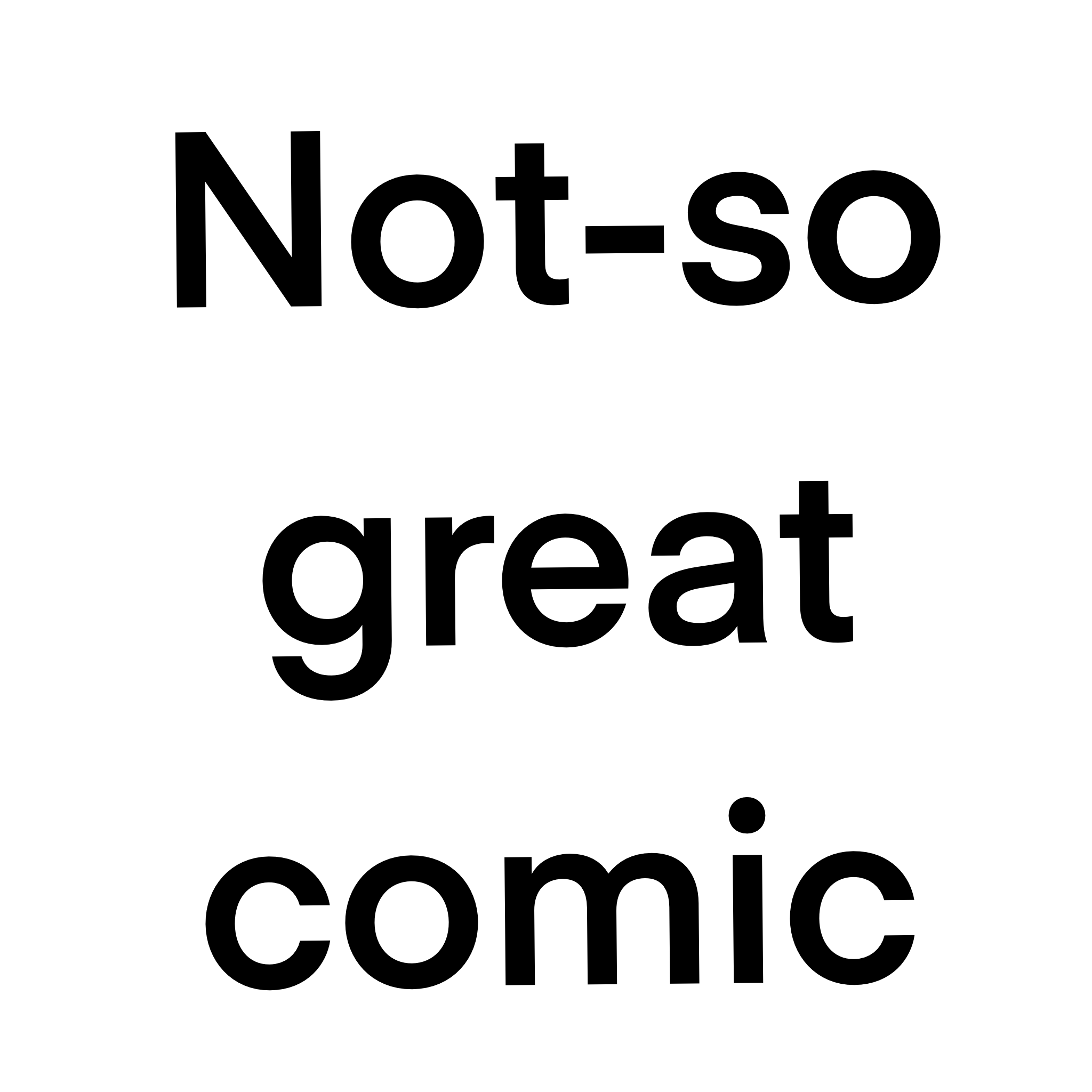 Not-so great comic | WEBTOON