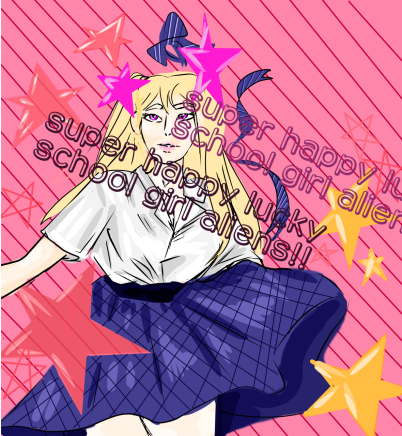 Super happy lucky school girl aliens!!! | WEBTOON