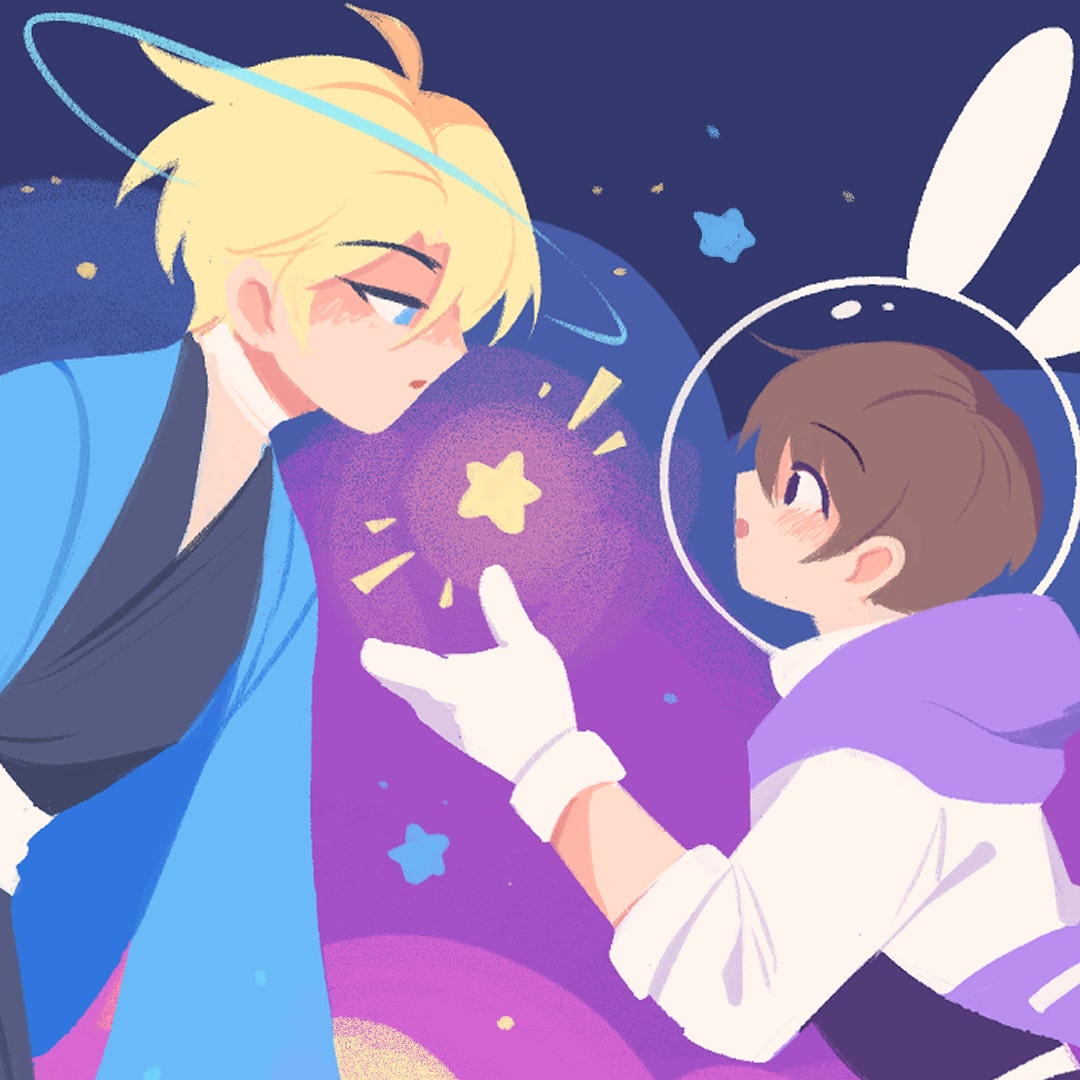 Whalien and Moon Bunny | WEBTOON