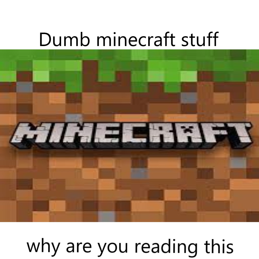 dumb minecraft stuff | WEBTOON