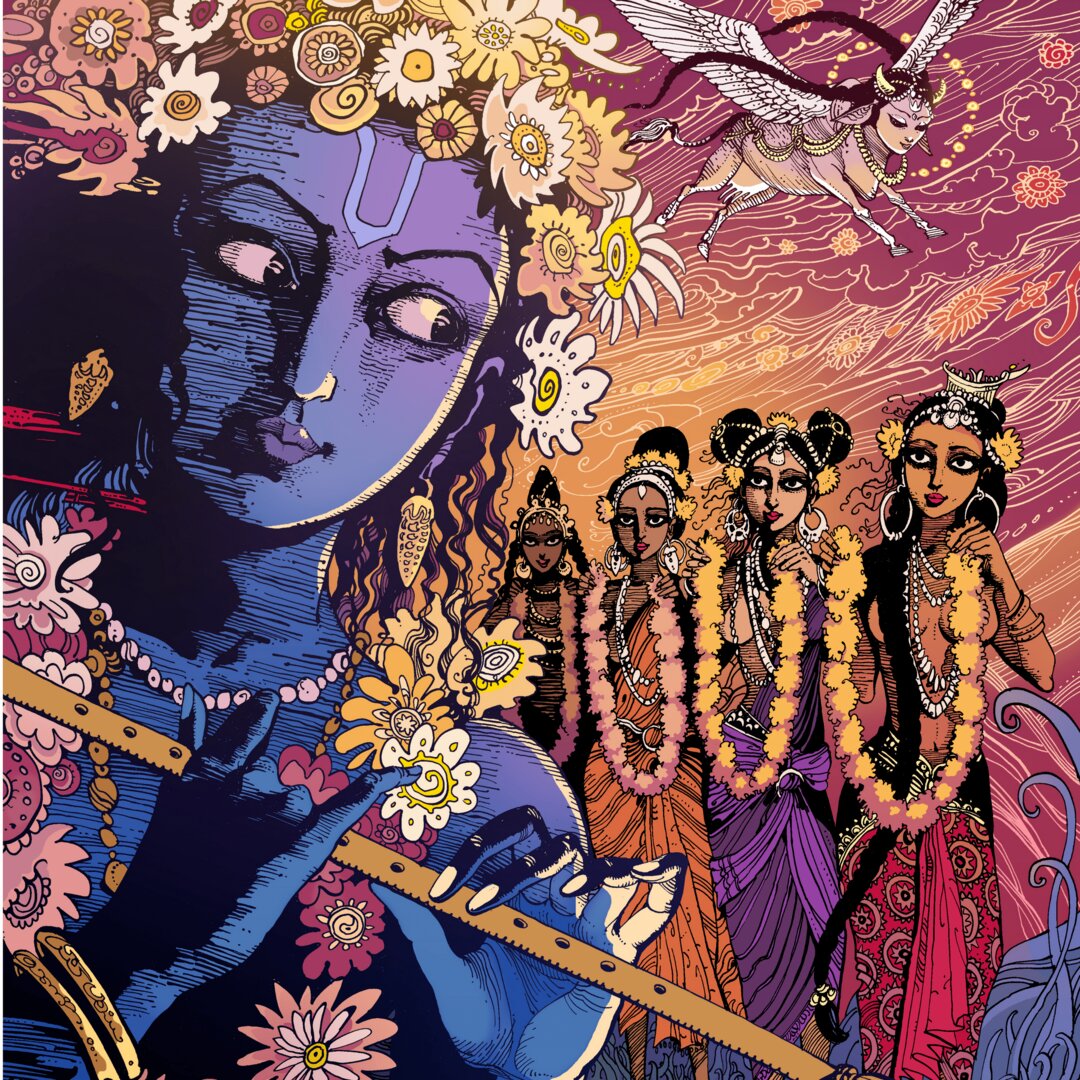 The deliverance of the demon Dhenukasura - 8 | Little Krishna and demons