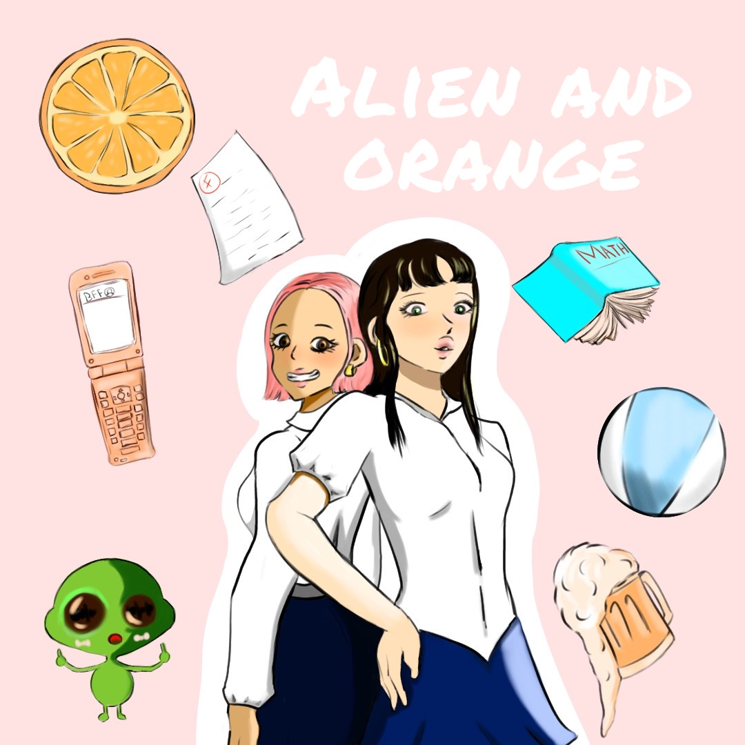 alien and orange | WEBTOON