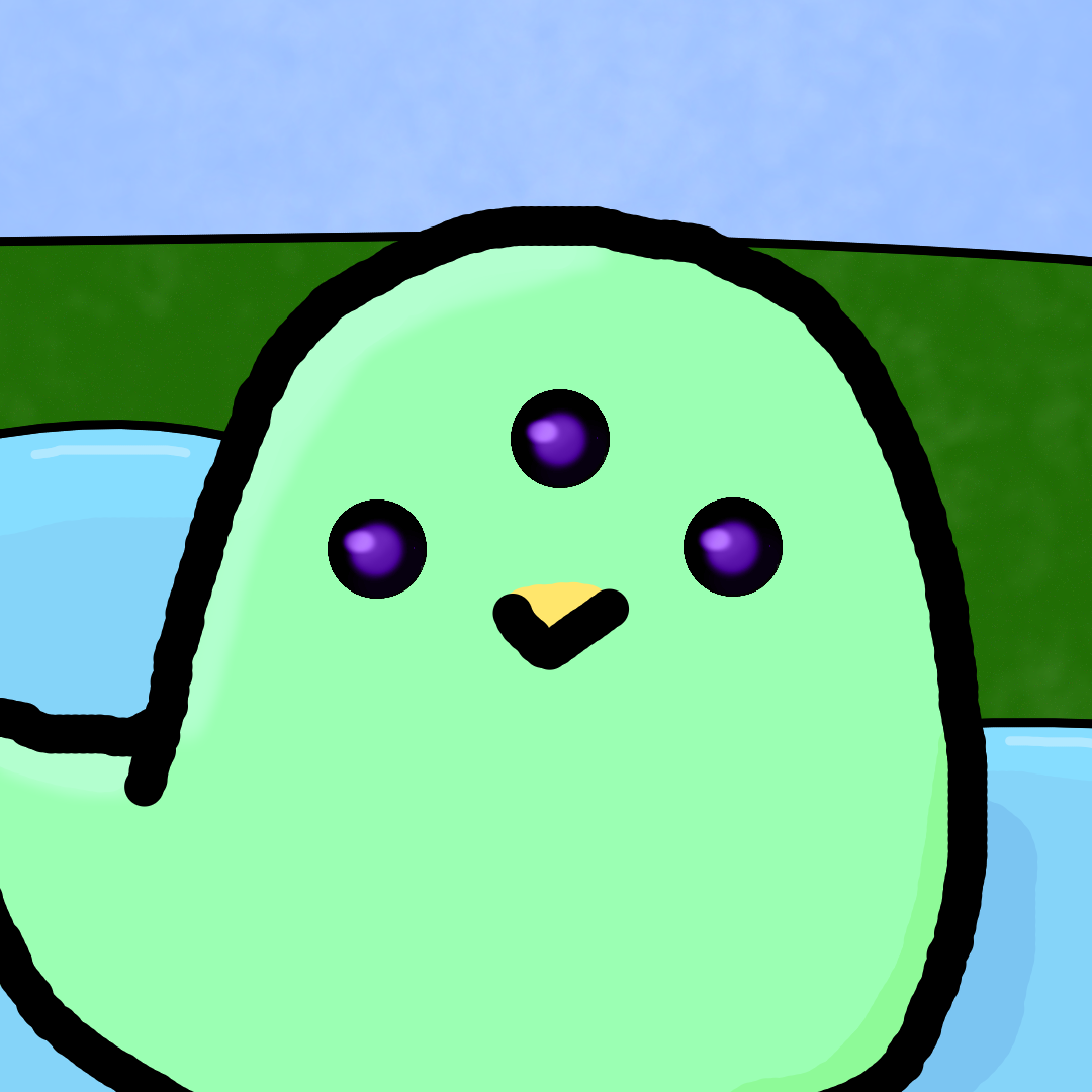 tri eyed bird slime | WEBTOON