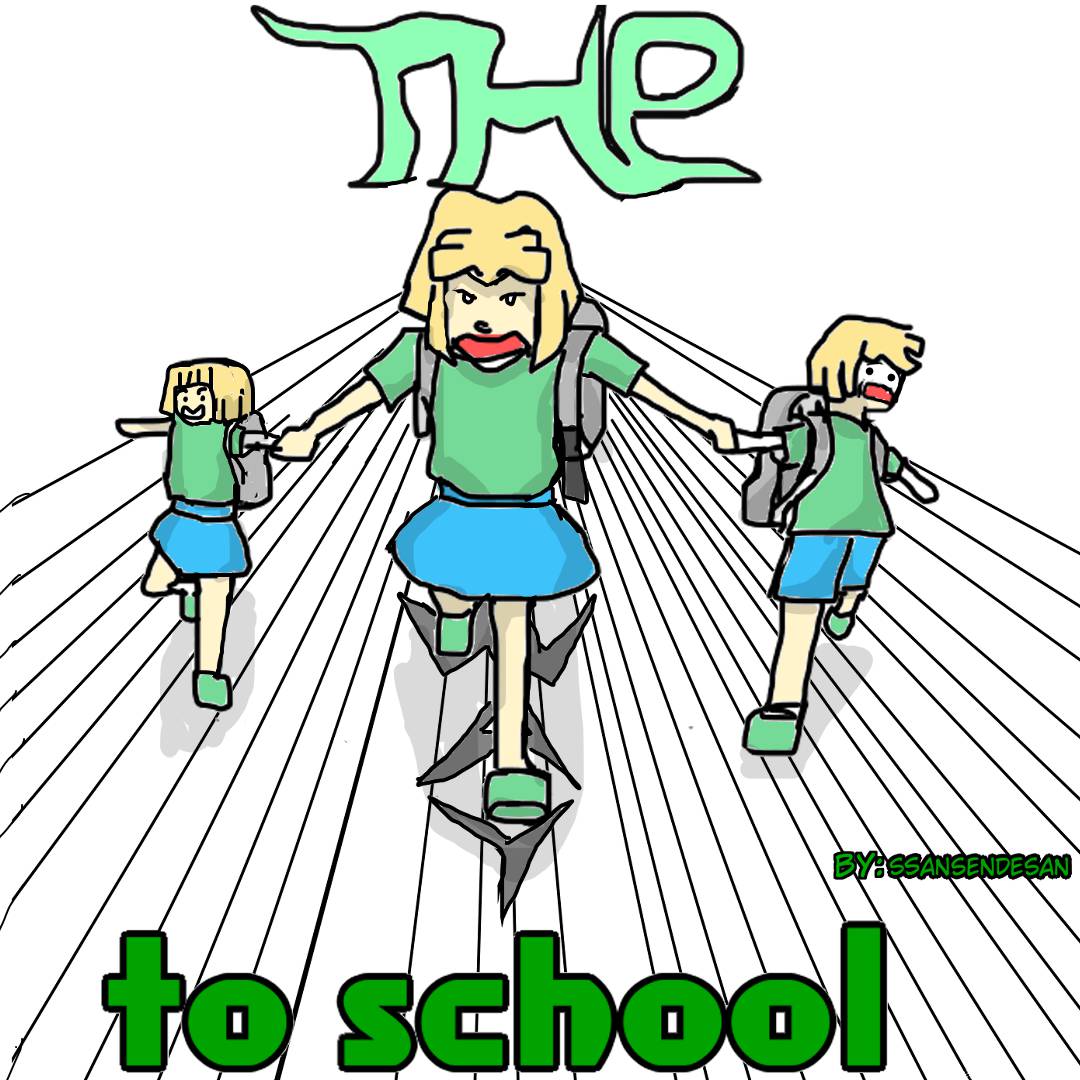 The way to school. | WEBTOON