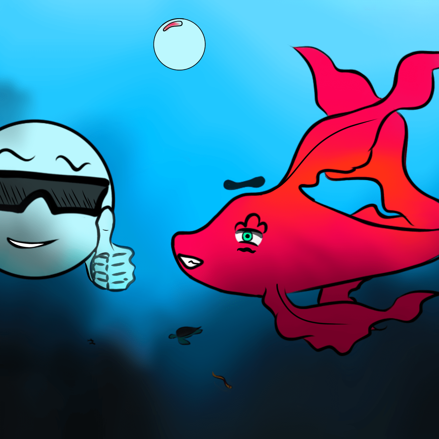 Fish and Bubble | WEBTOON