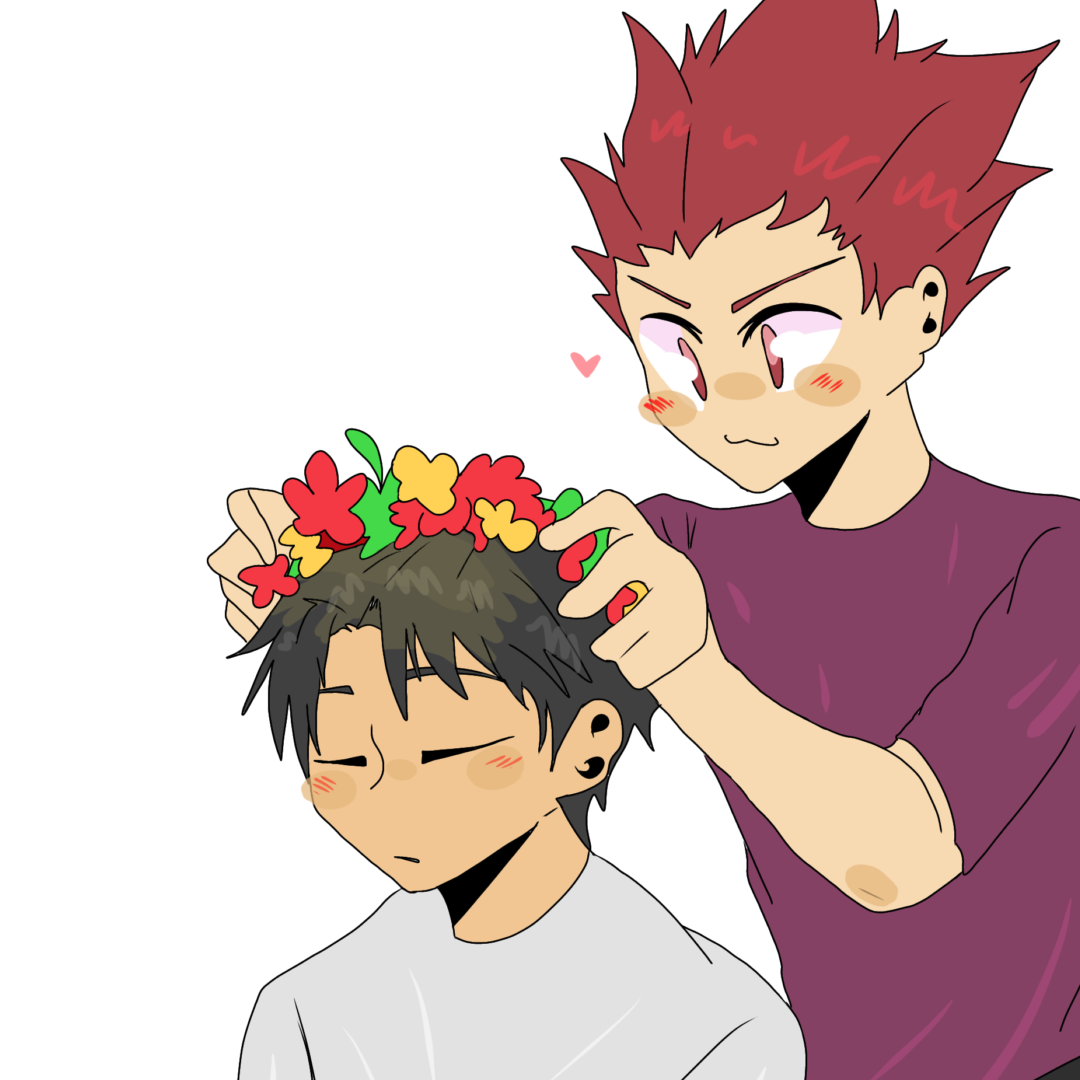 Flowers crown - 4 | Haikyuu - fanarts & mini comics
