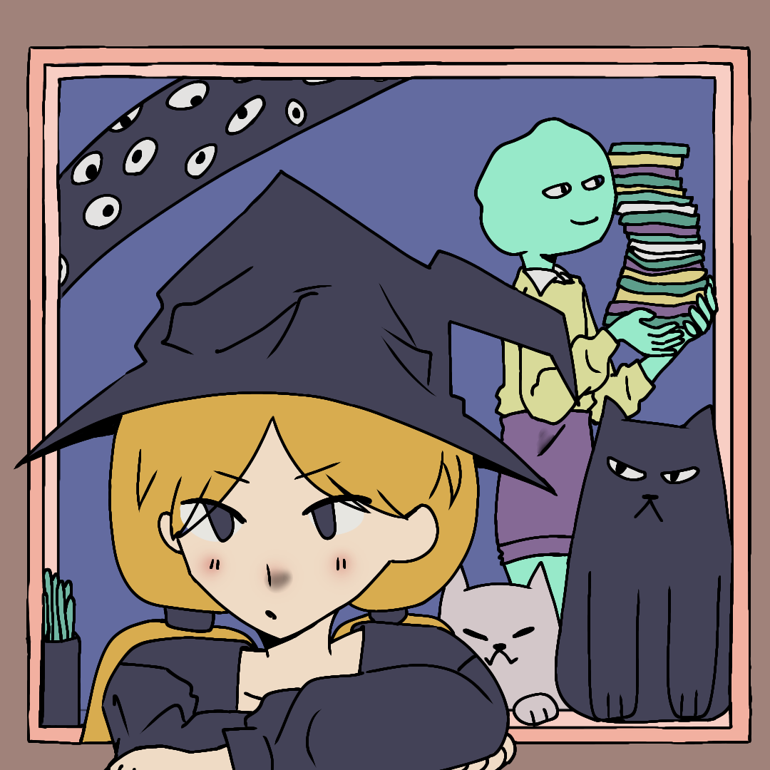 Witches, cats and green people | WEBTOON