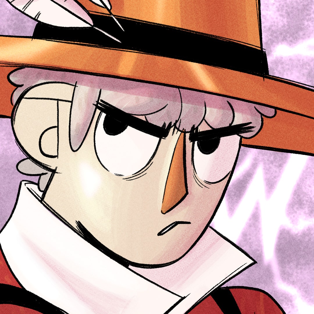 Orange hat dude | WEBTOON