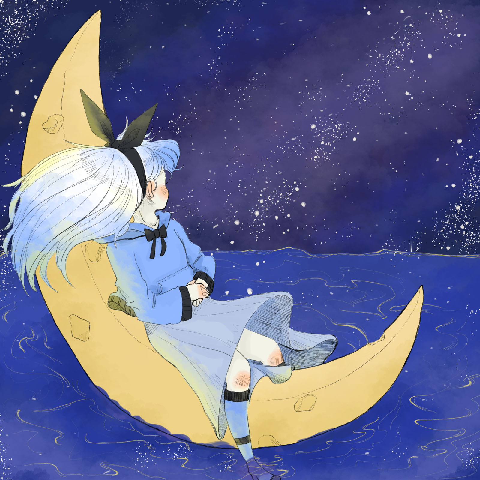 The Girl On The Moon... | WEBTOON