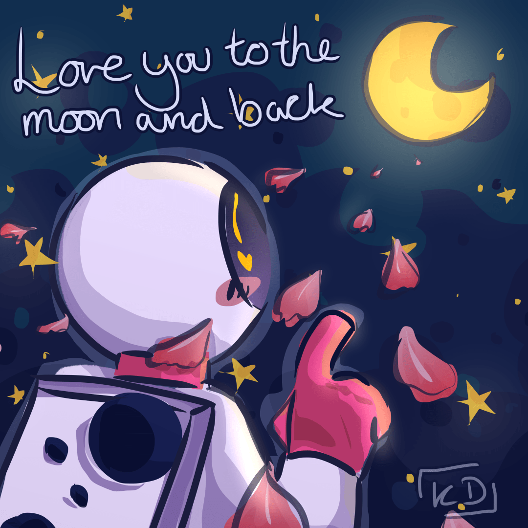 Love you to the moon and back x | WEBTOON
