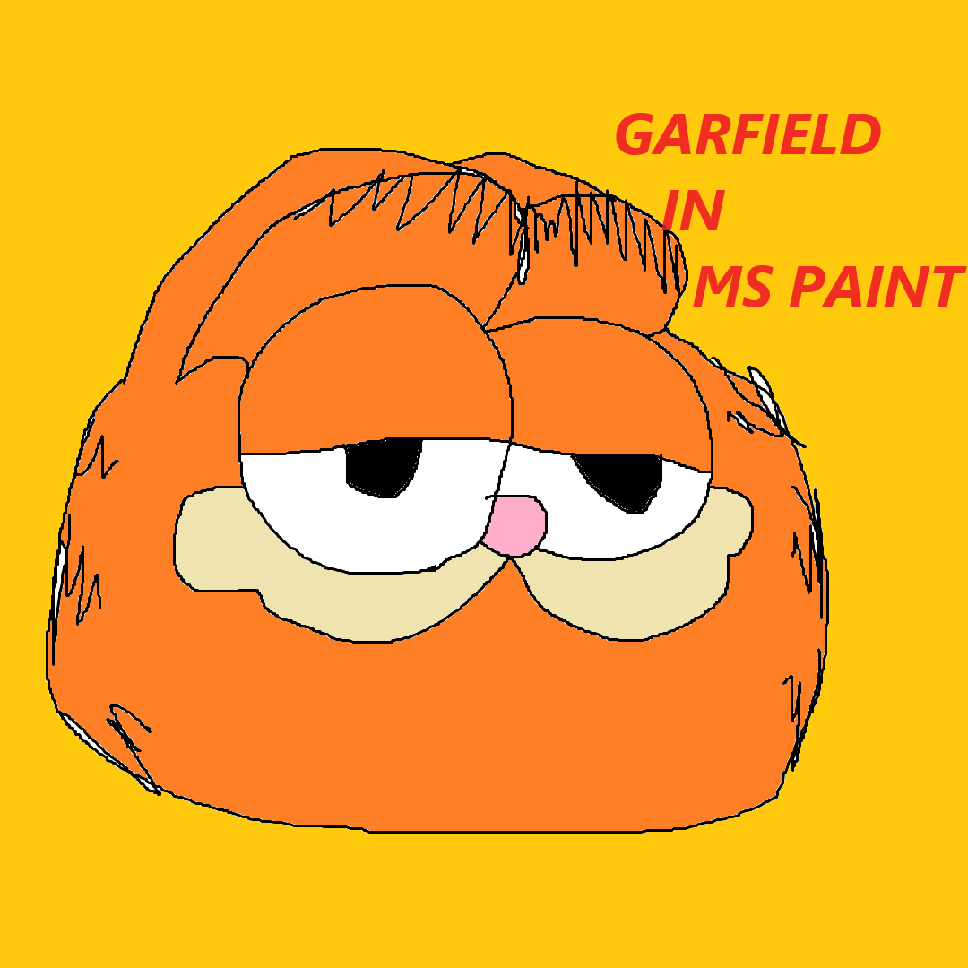 Garfield In MS Paint | WEBTOON
