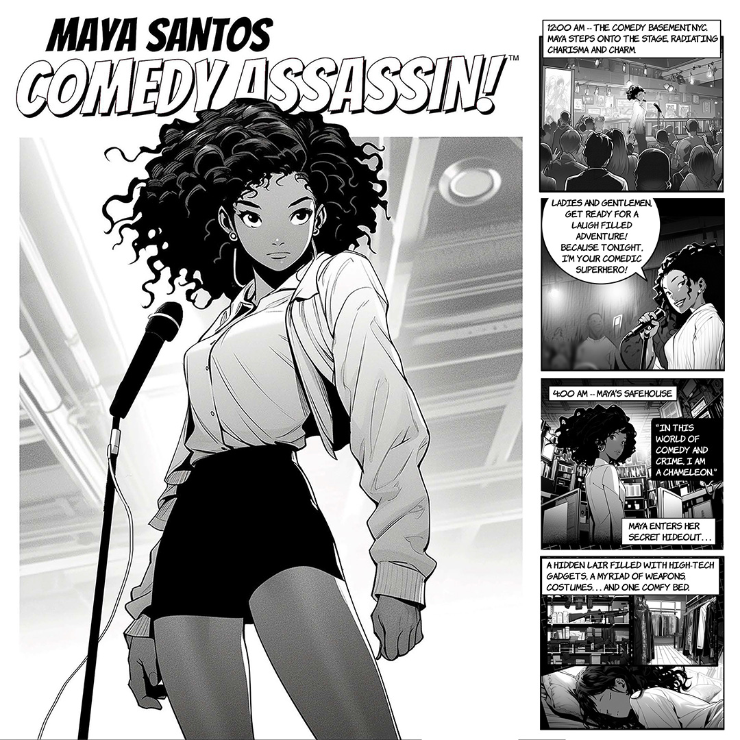Maya Santos Comedy Assassin: comic strips | WEBTOON