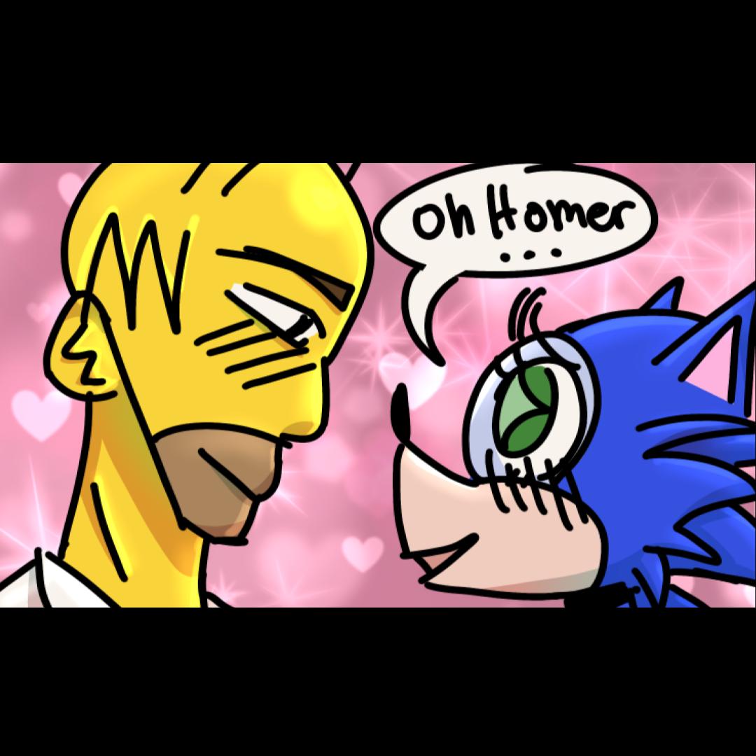Homer Simpson x Sonic The Hedgehog | WEBTOON