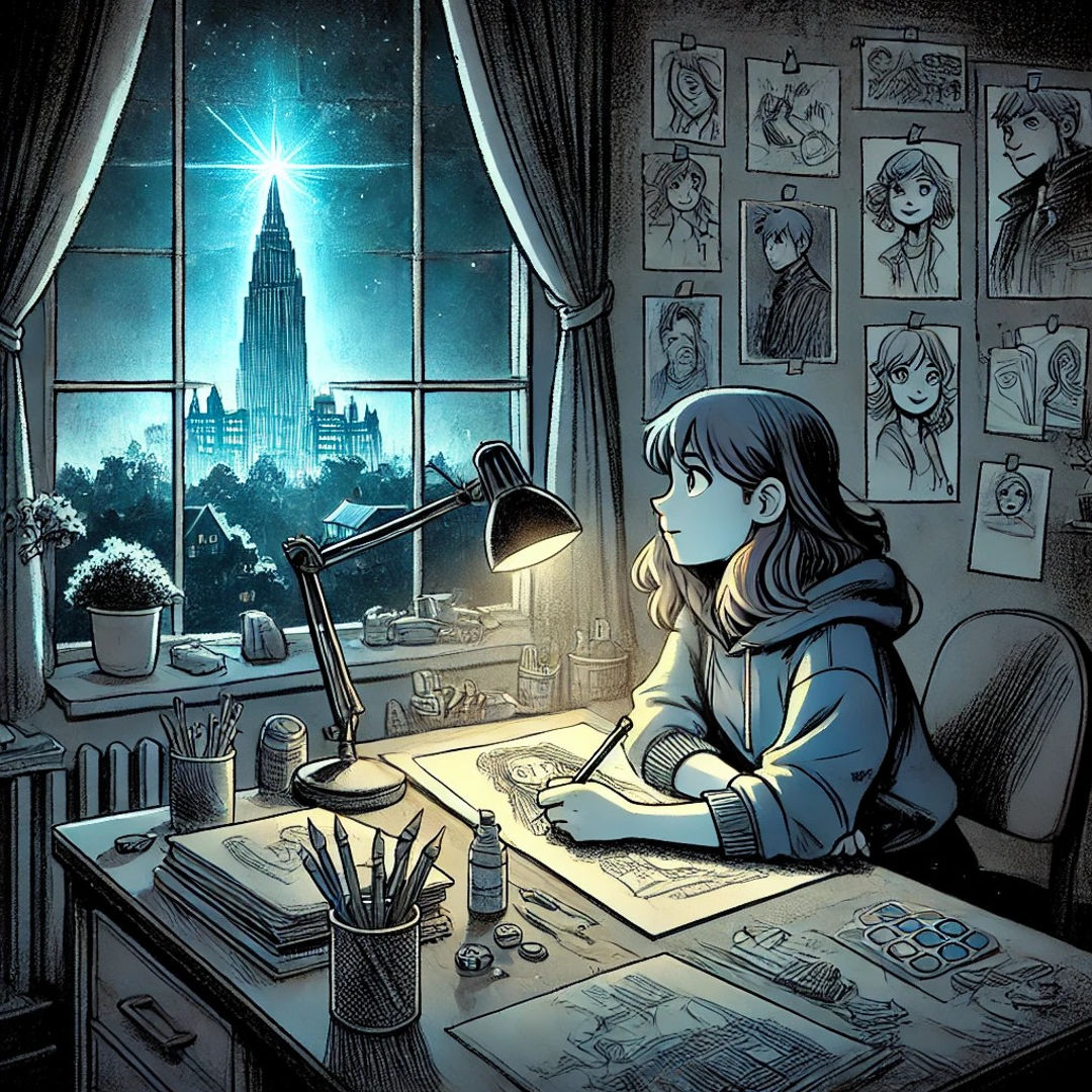 Sarah and the secrets of glowing house | WEBTOON