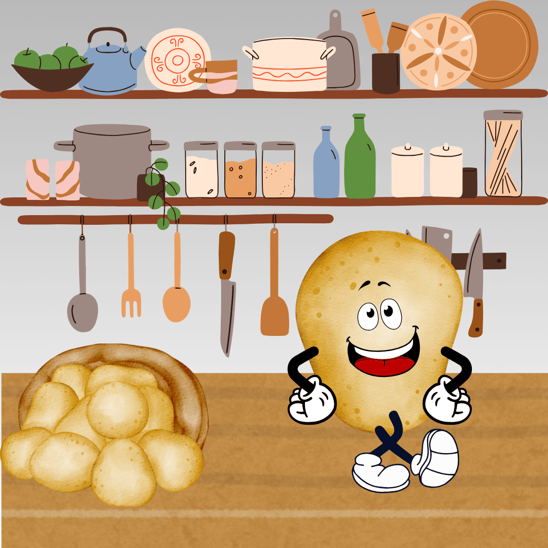 Potato Binky - 4 PANEL COMIC | WEBTOON