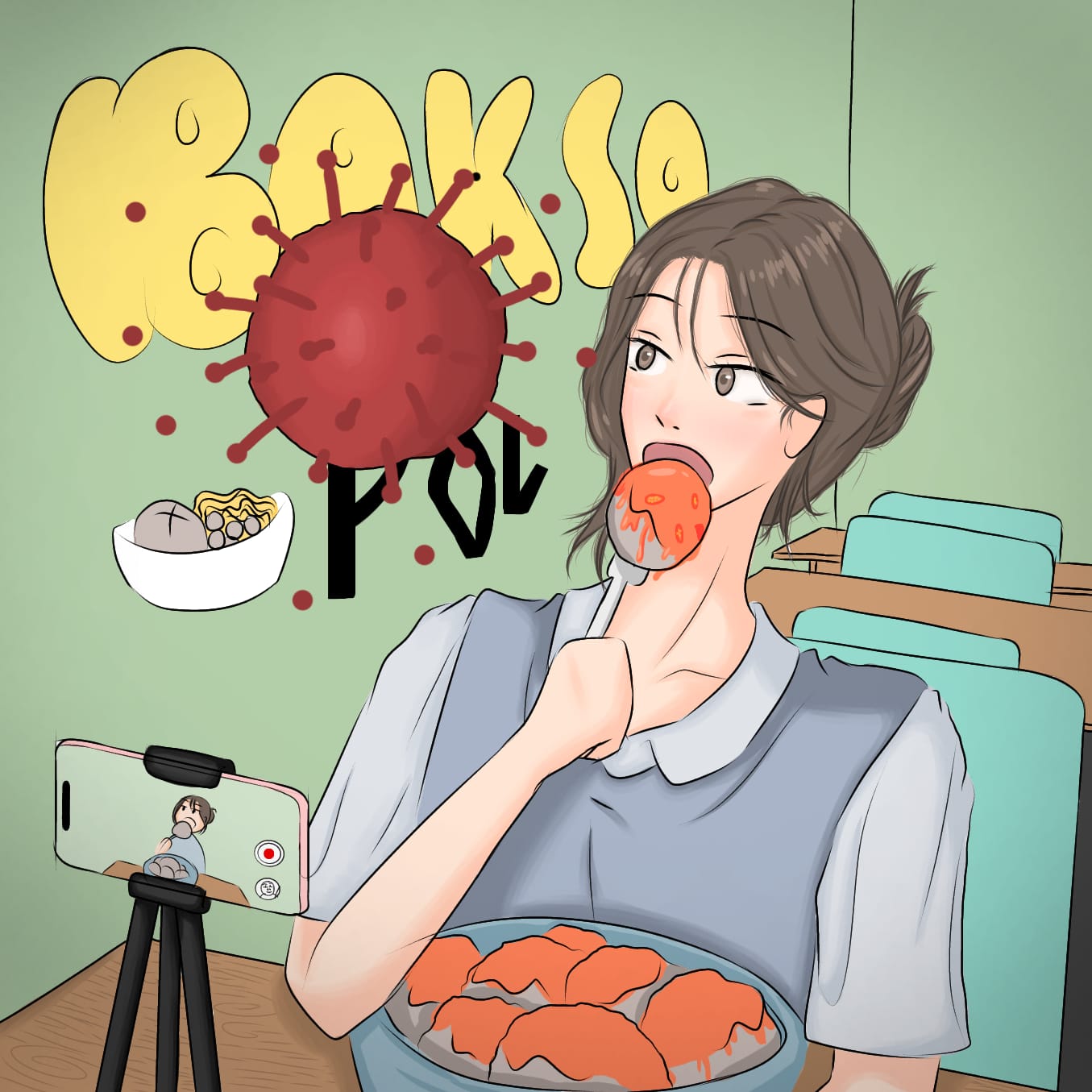 FOOD vlogger pejuang KANKER | LINE WEBTOON