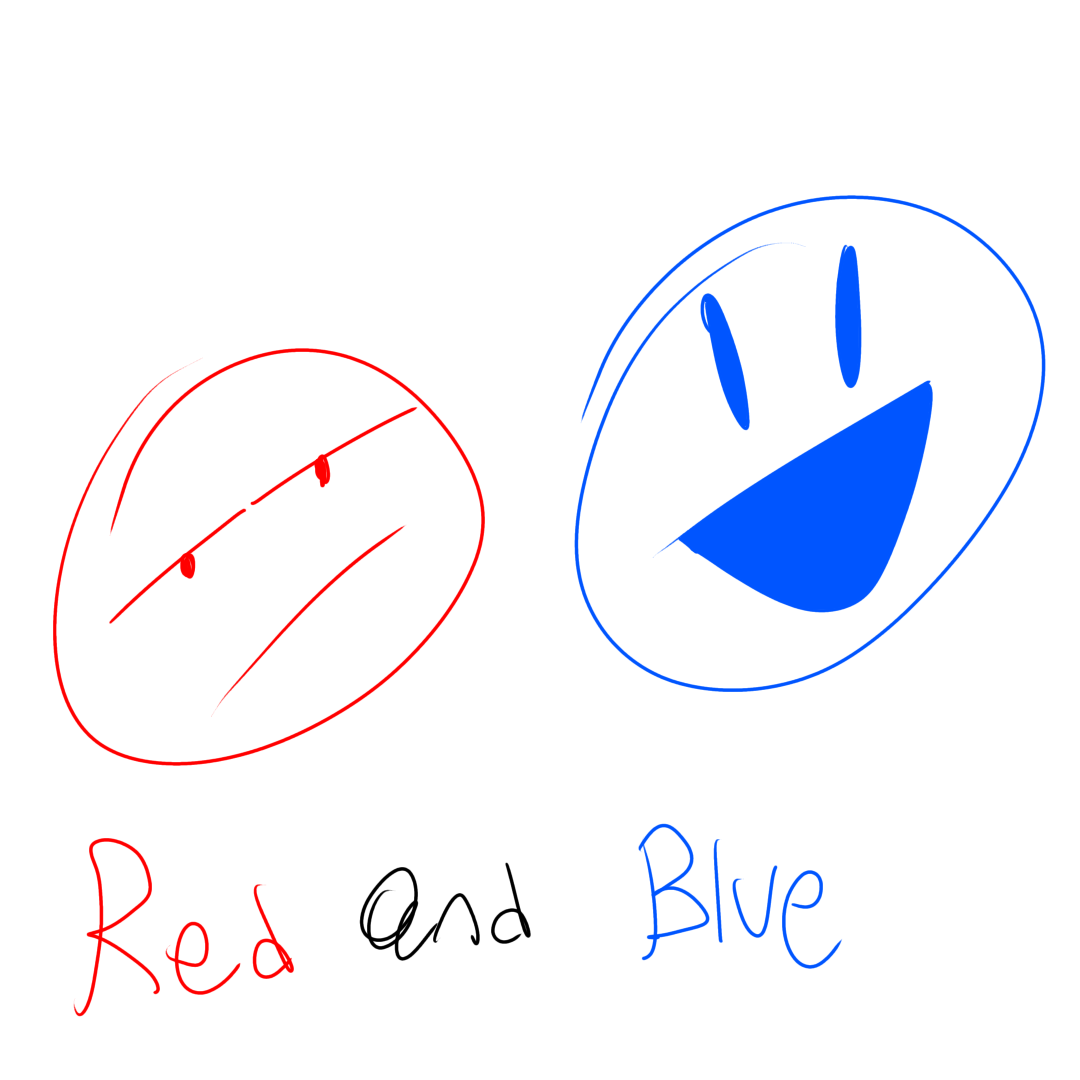 Red and blue | WEBTOON