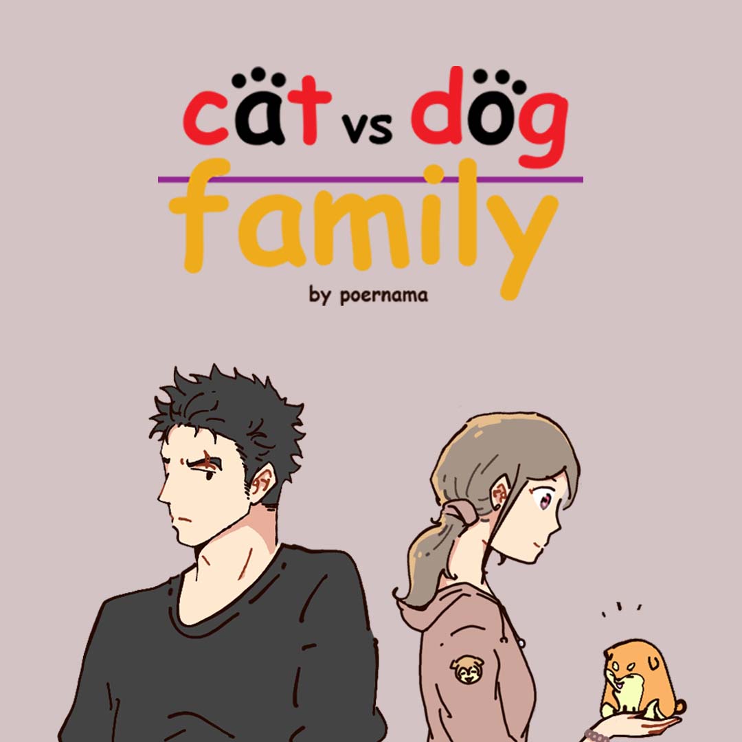 Cat vs dog 'family' | LINE WEBTOON