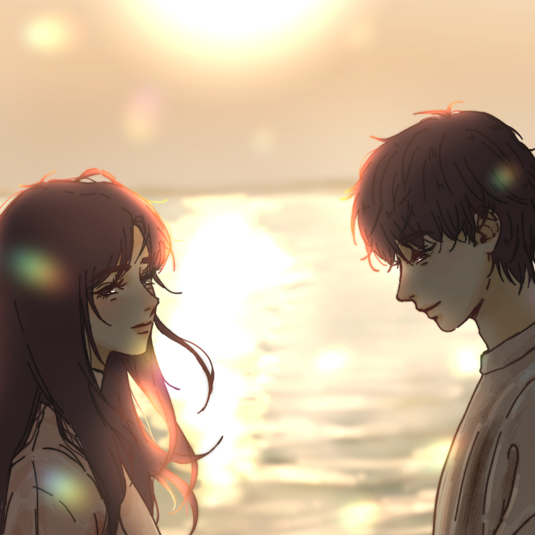 The small white cottage beside the beach | WEBTOON