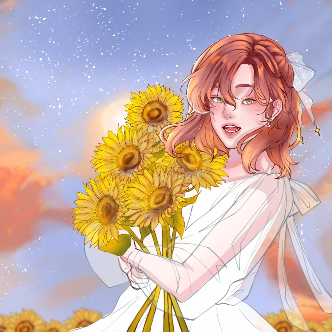 BLOOMING SUNFLOWER AFTER SUNSET | LINE WEBTOON