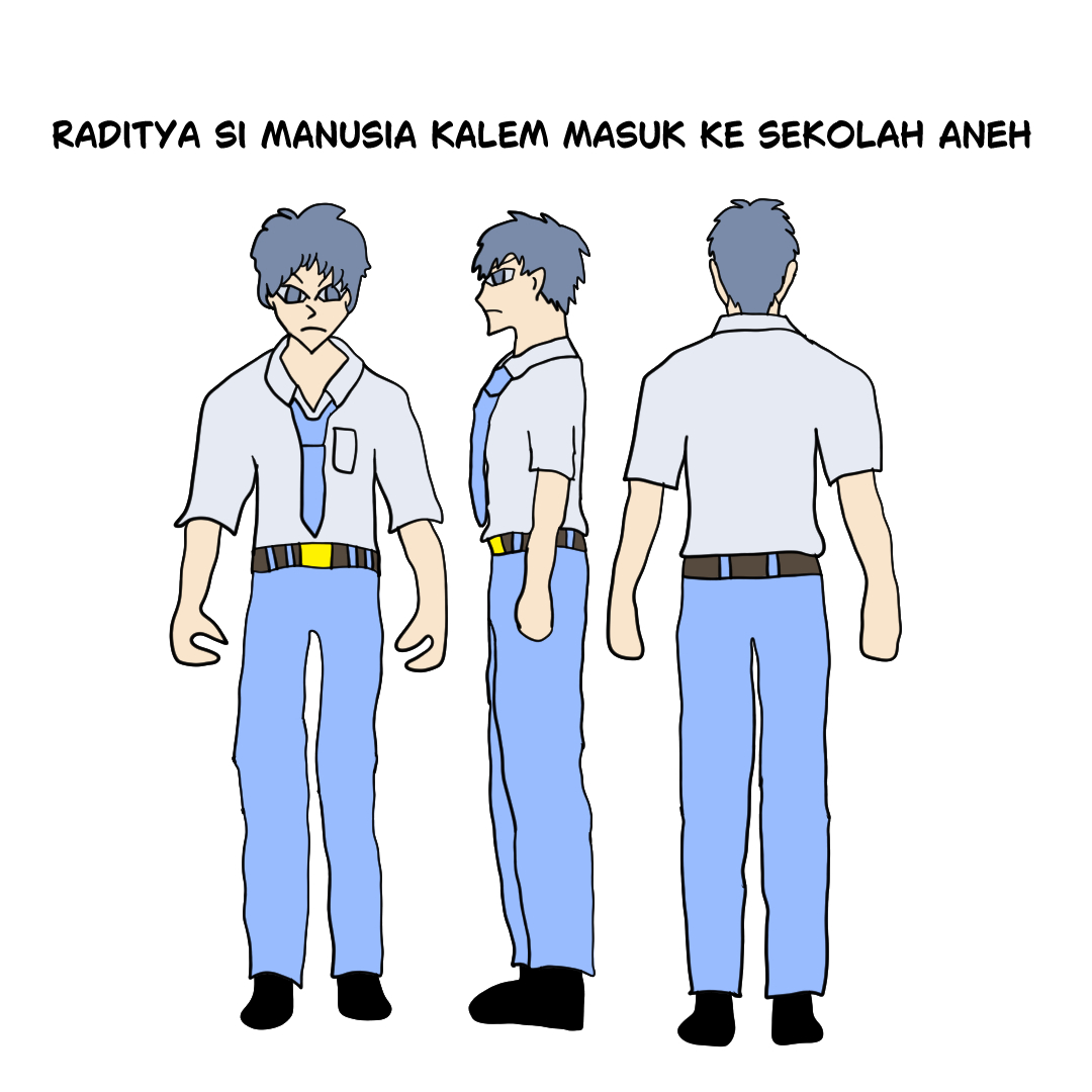 RADITYA SI MANUSIA KALEM MASUK KE SEKOLAH ANEH | LINE WEBTOON